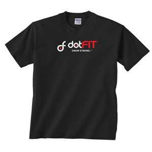 dotFIT t-shirt, black, x-large